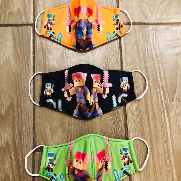 Accessories | 1 For 3 Pcs Minecraft Kid Masks | Poshmark